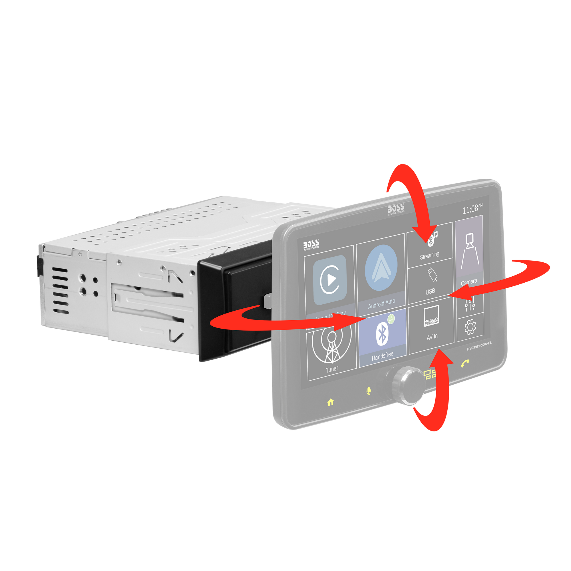BOSS Audio Systems BVCP9700A-CFL Car Stereo System - Apple CarPlay ...