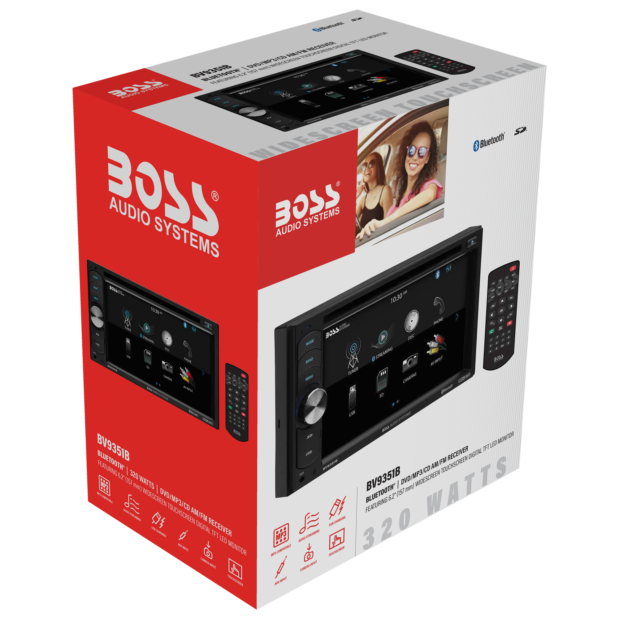 BOSS Audio Systems BV9351B Car Stereo - Double Din, 6.2 Inch ...