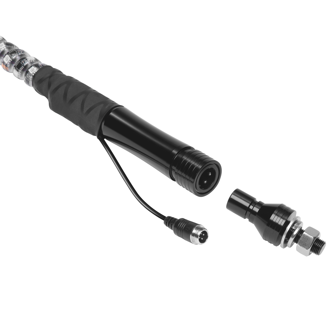 BOSS Audio Systems XP4 ATV Chasing LED Whip - 48-inch, 360-degree RGB ...