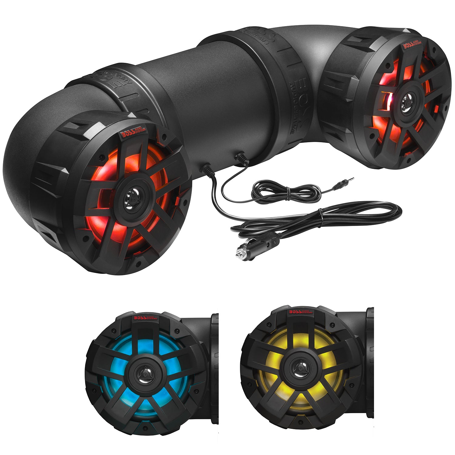 BOSS Audio Systems ATV65BRGB ATV UTV Sound System - 6.5 Inch Speakers ...