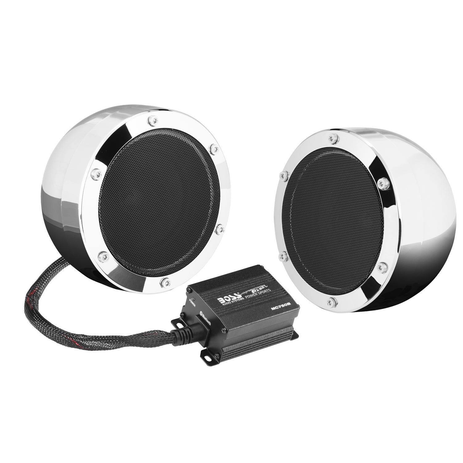 BOSS Audio Systems MC720B 4 Inch Motorcycle Full Range Stereo Speakers ...