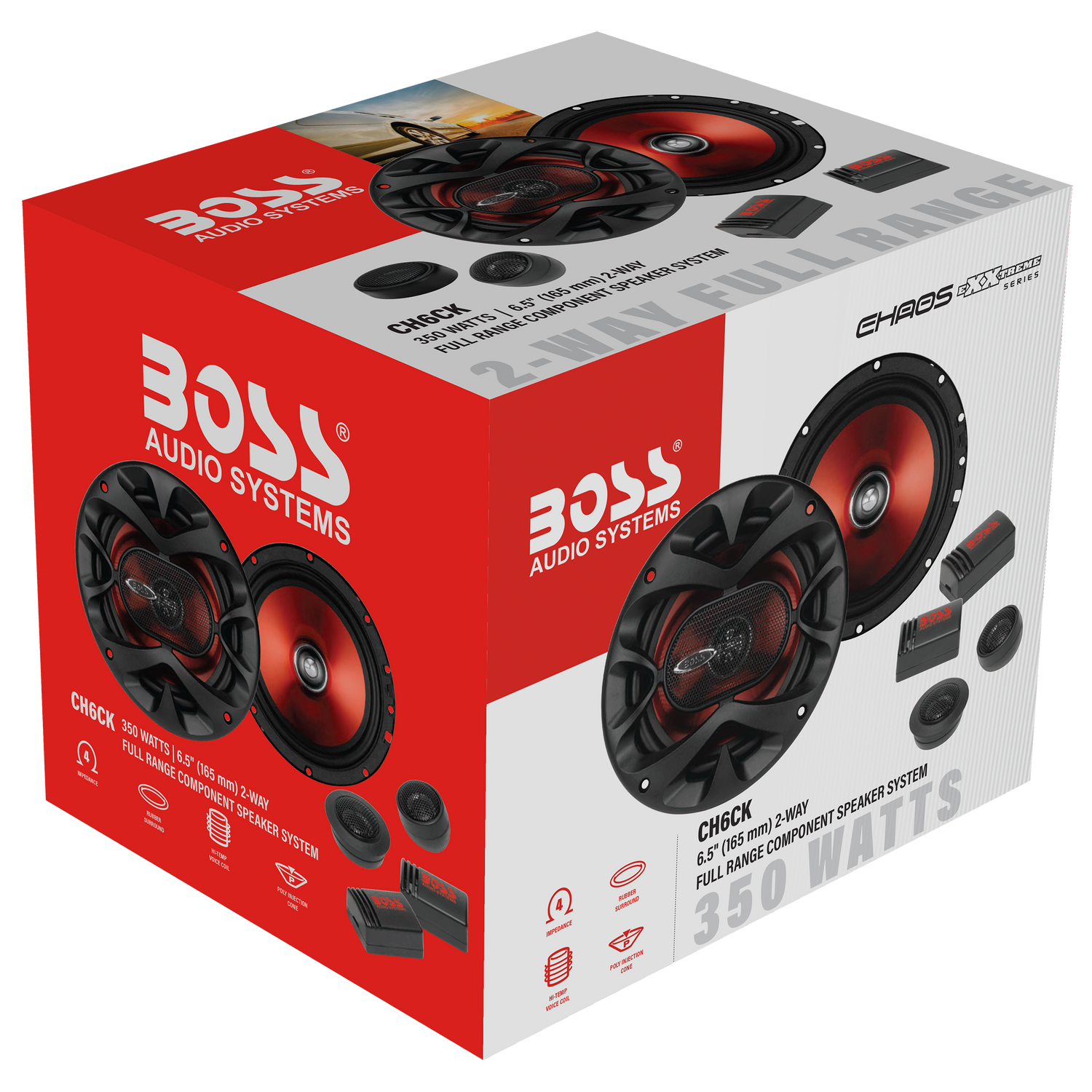 BOSS Audio Systems CH6CK Chaos Series 6.5 Inch Car Door Speakers - 350 ...