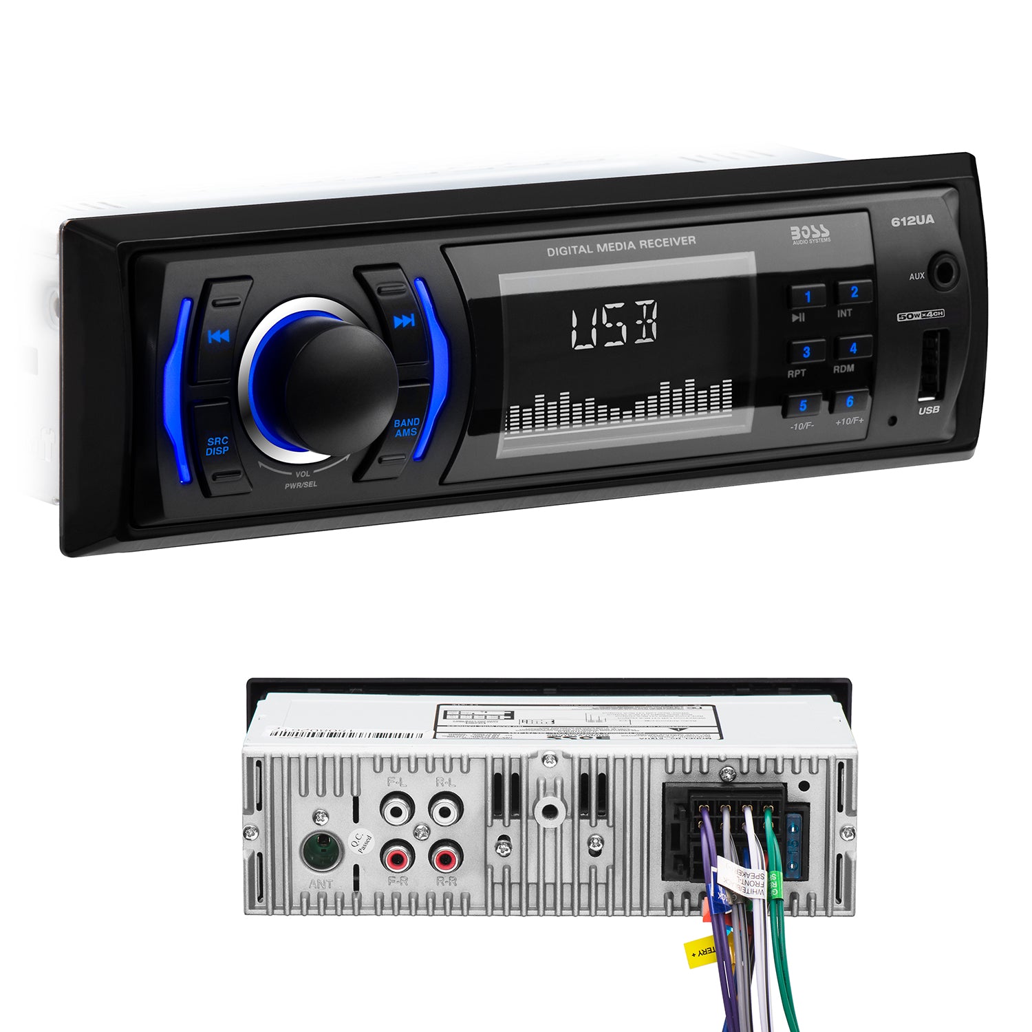 BOSS Audio Systems 612UA Car Stereo - Single Din, No CD DVD Player, AM ...