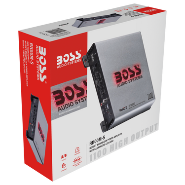 BOSS Audio Systems R1100M-S Monoblock Car Amplifier - 1100 High Output ...
