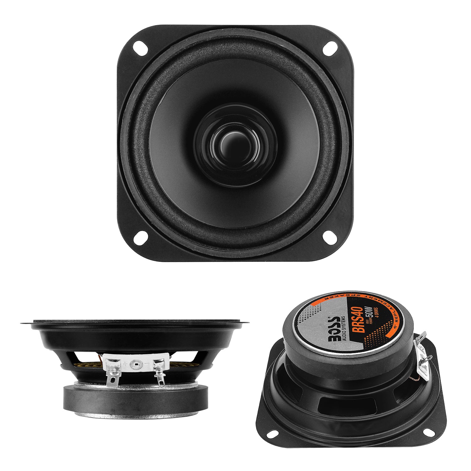 BOSS Audio Systems BRS40 4 Inch Replacement Car Door Speakers - 50 ...