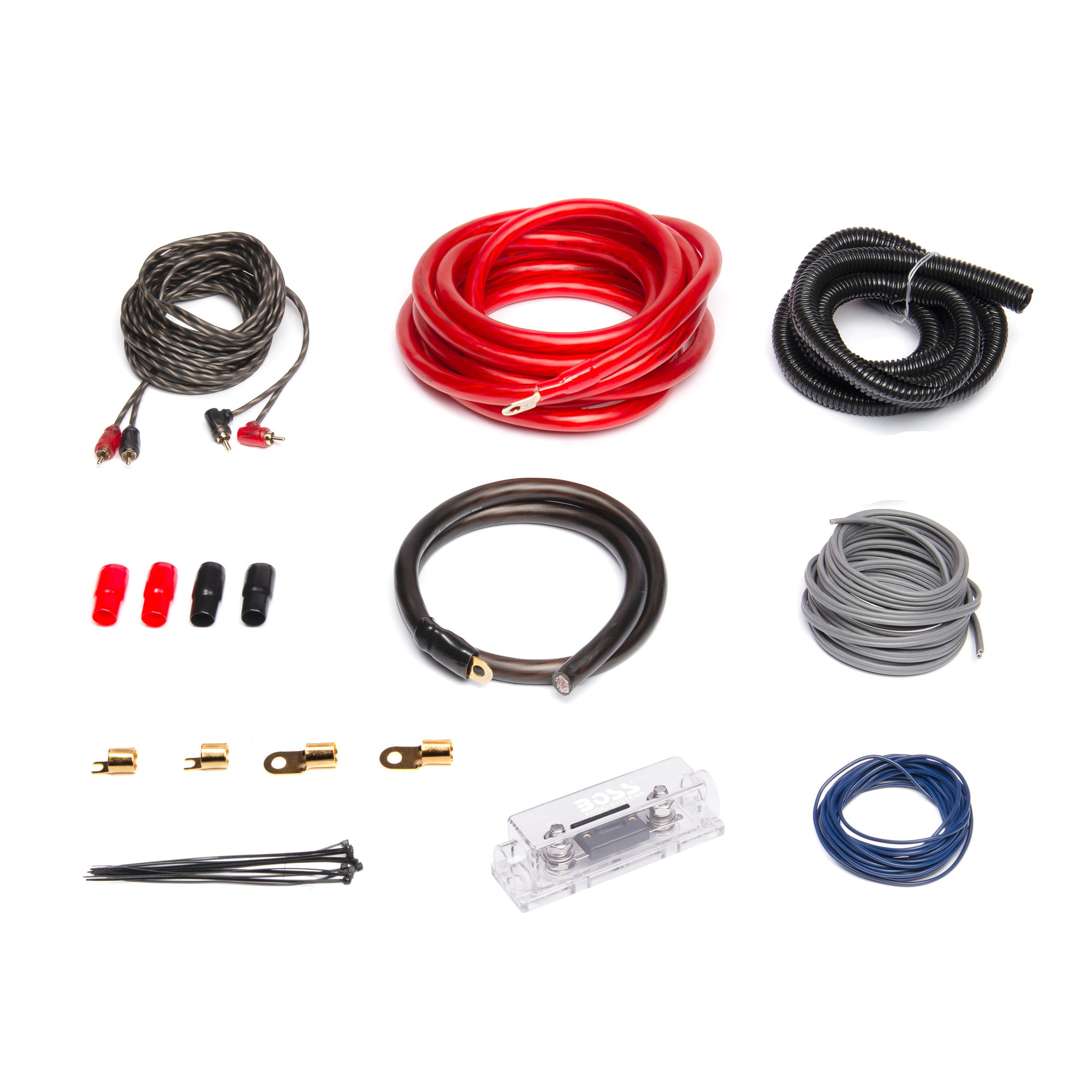 BOSS Audio Systems KIT20 0 Gauge Car Amplifier Installation Wiring Kit ...