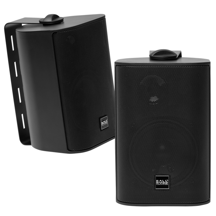 BOSS Audio Systems MR4.3B 4 inch Indoor Outdoor Enclosed Box Stereo ...