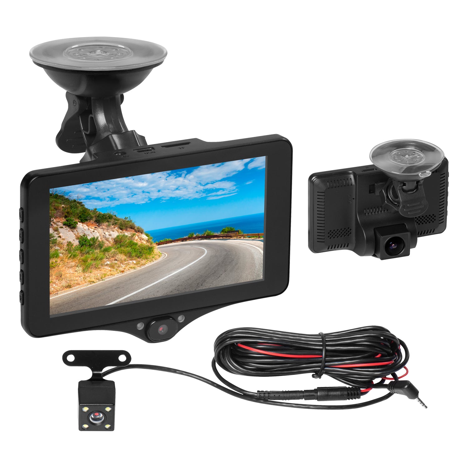 BOSS Audio Systems BCAM60 Car Dash Cam and Reverse Rearview Backup Car ...